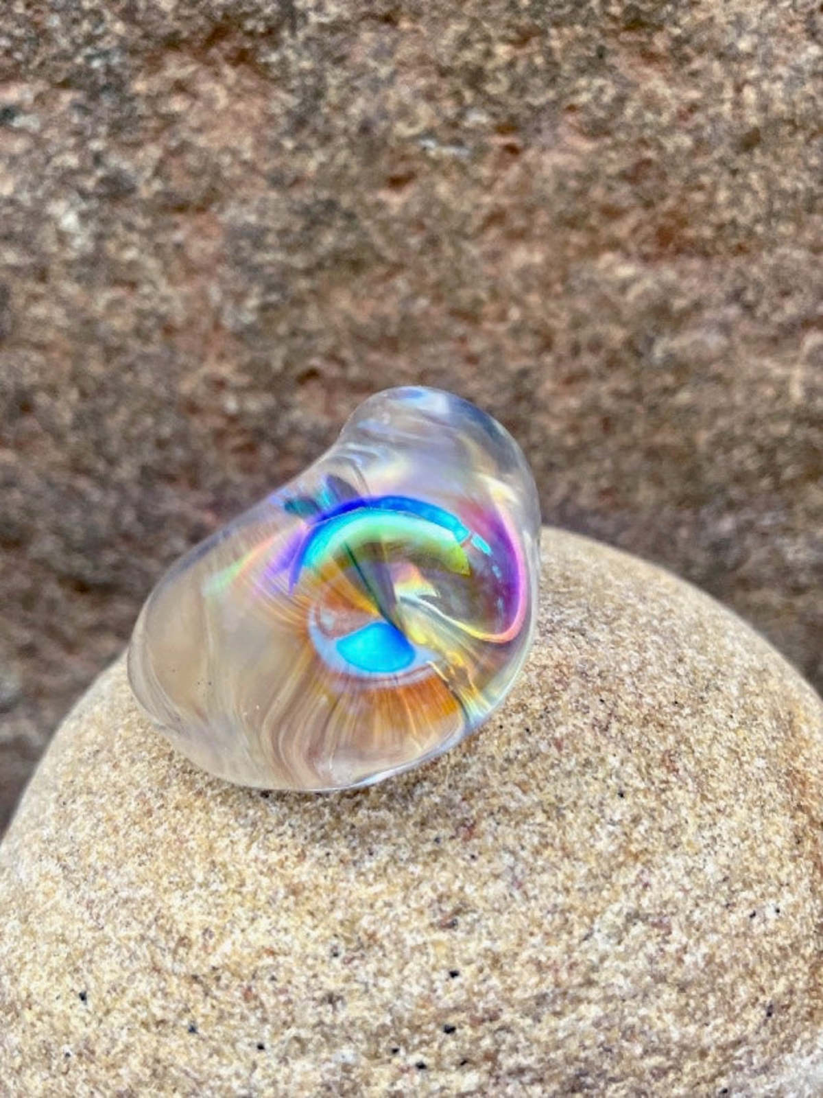 JULIE THÉVENOT Large Enigma Ring - Cold Wave | Garmentory