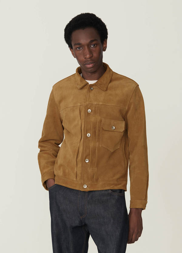 YMC Badlands Suede Jacket - Tan | Garmentory