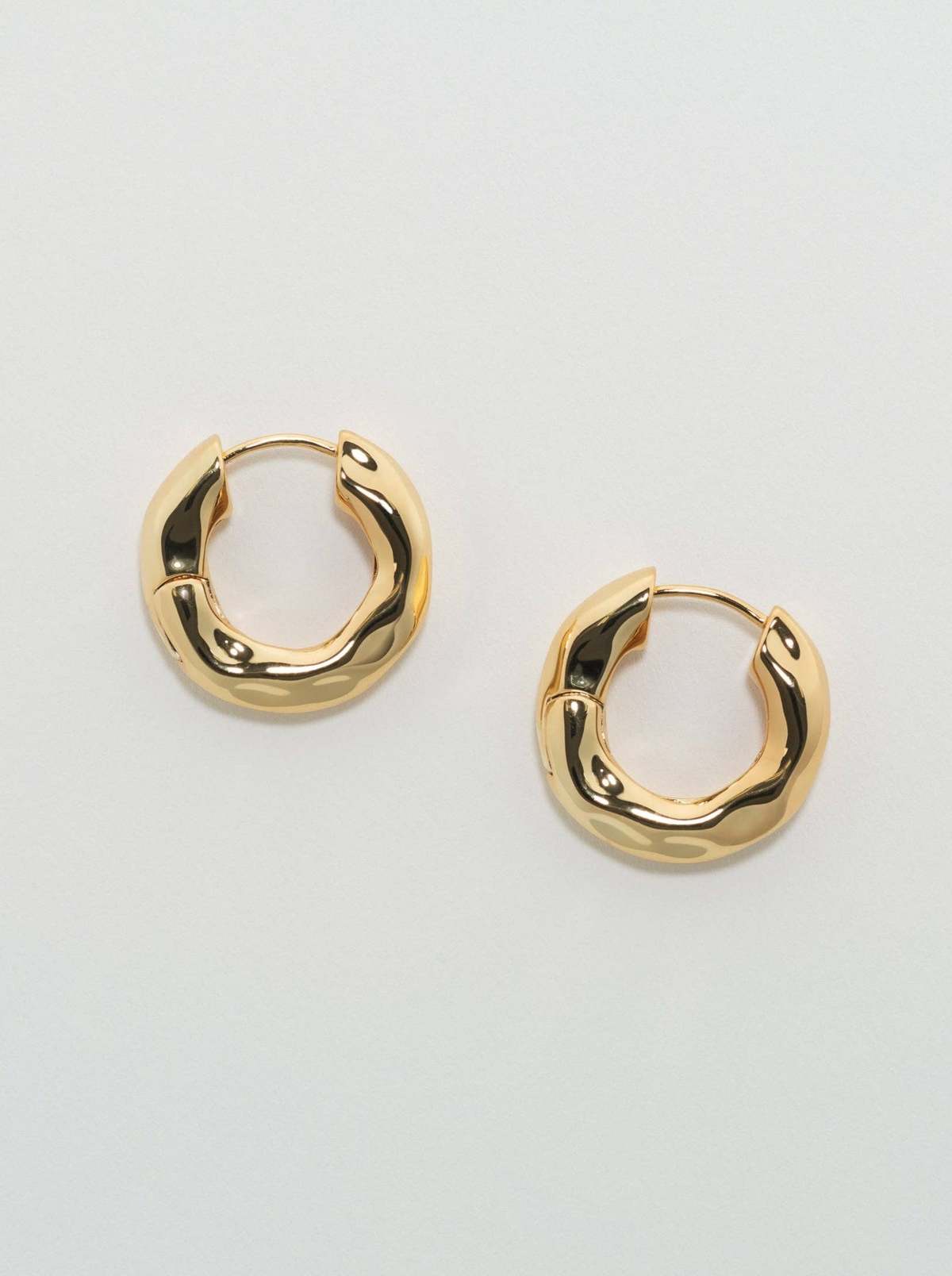 Machete Wavy Chunky Hoops - Gold | Garmentory