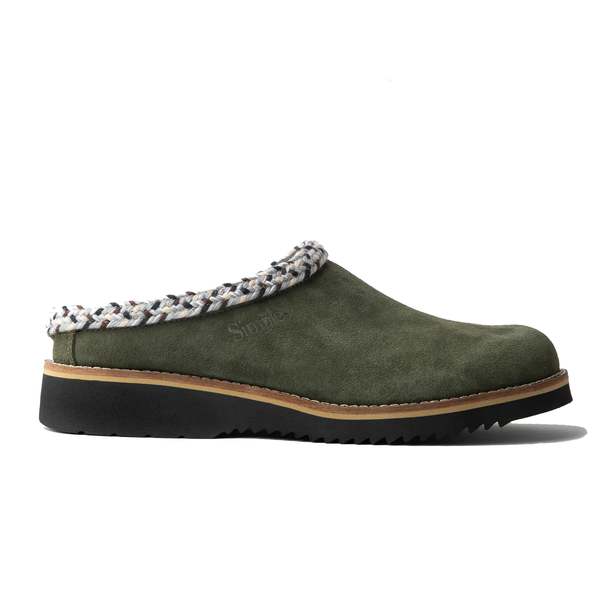 Simple Original Suede Clog - OLIVE | Garmentory