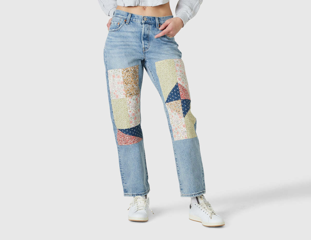 Levi's Patchwork Jeans - Road Tripping | Garmentory