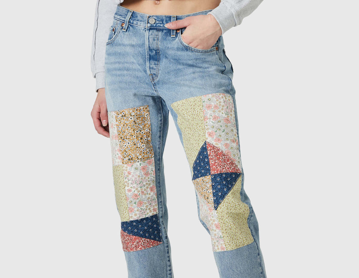 Levi's Patchwork Jeans - Road Tripping | Garmentory