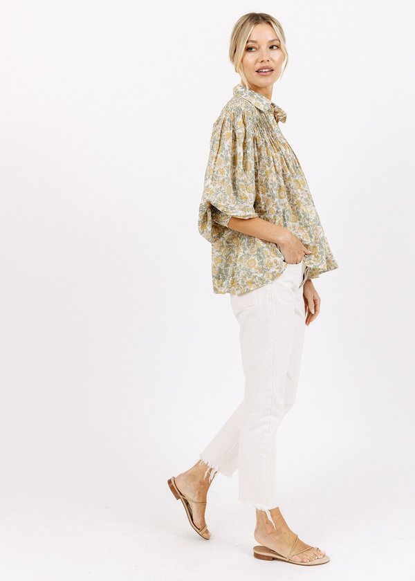 Mirth Kerala Blouse - Marigold | Garmentory