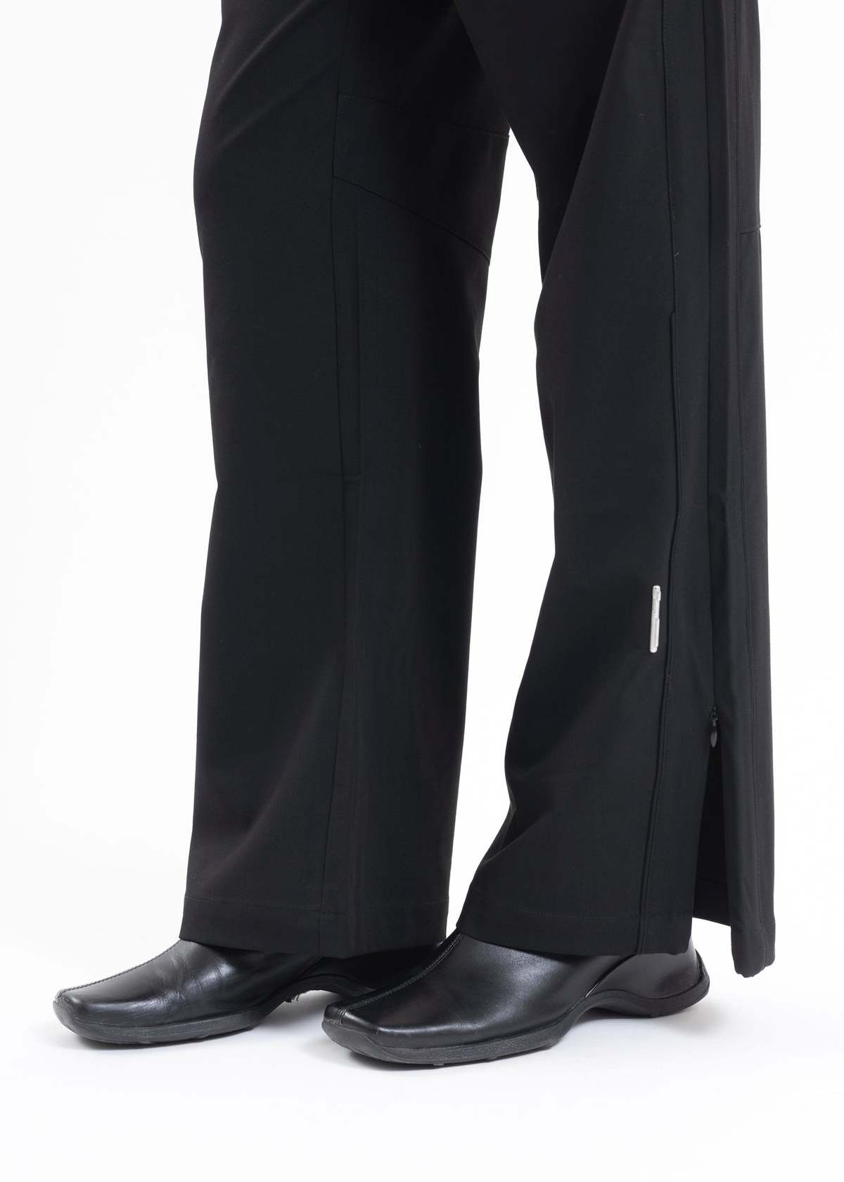 C2H4 SOLEMN STREAMLINE PANELLED TAILORED TRACK PANTS - BLACK | Garmentory