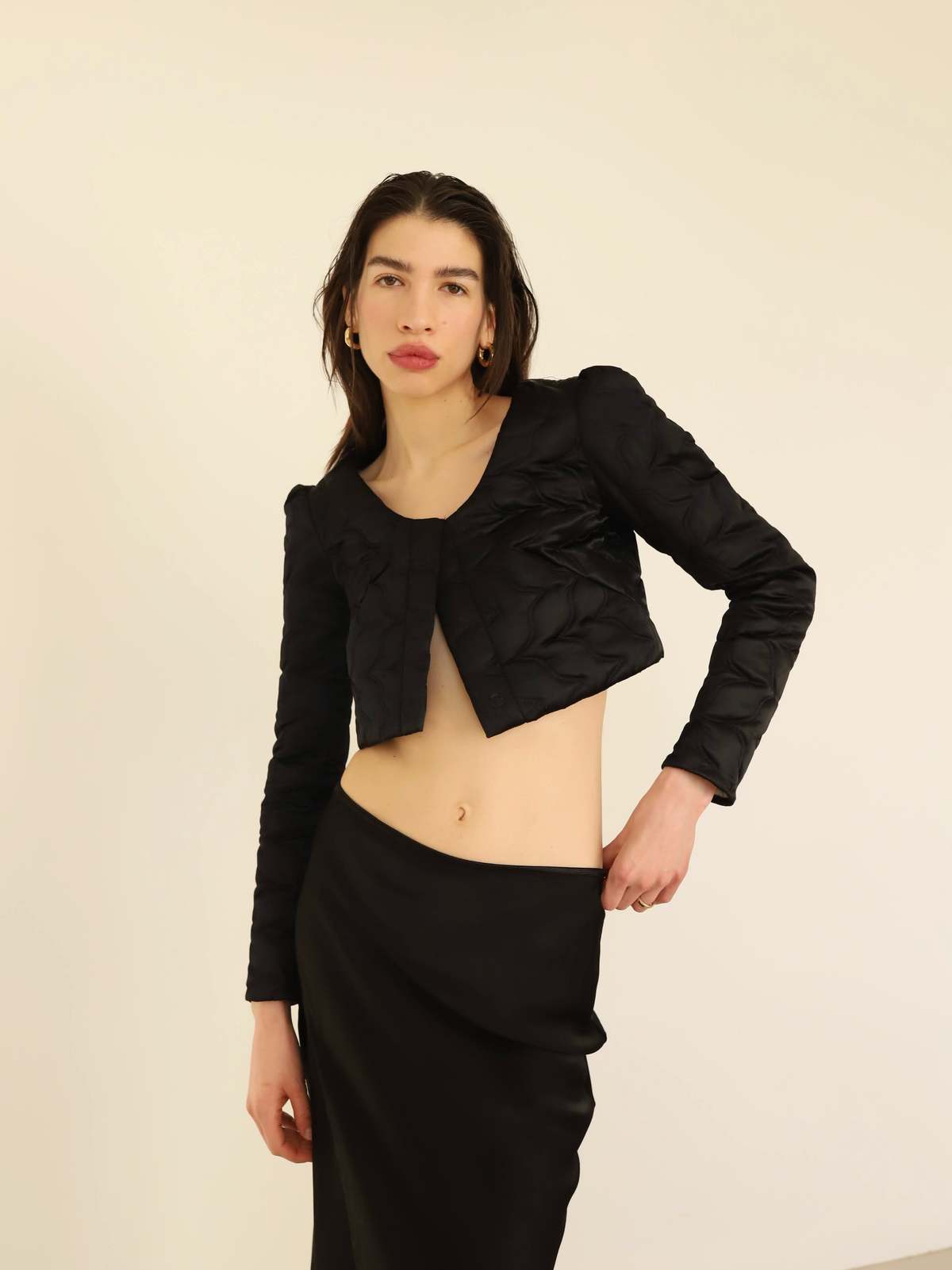 Vintage Cropped Quilted Jacket | Garmentory