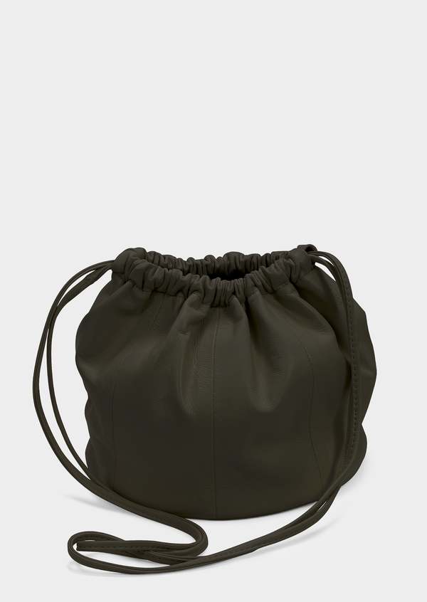 Modern Weaving Drum Drawstring Bucket - Black | Garmentory