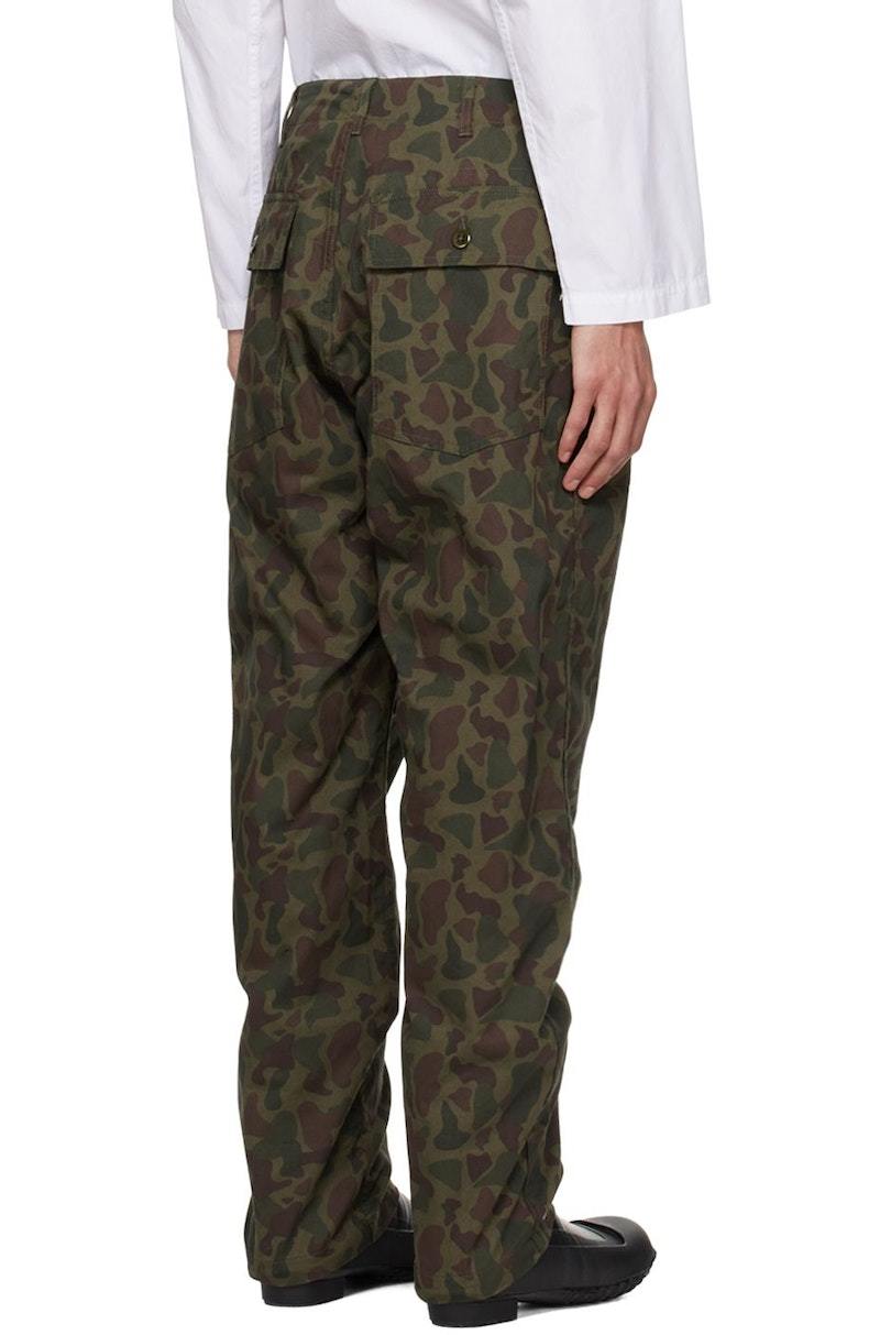 Engineered Garments Green Fatigue Trousers - Olive camo | Garmentory