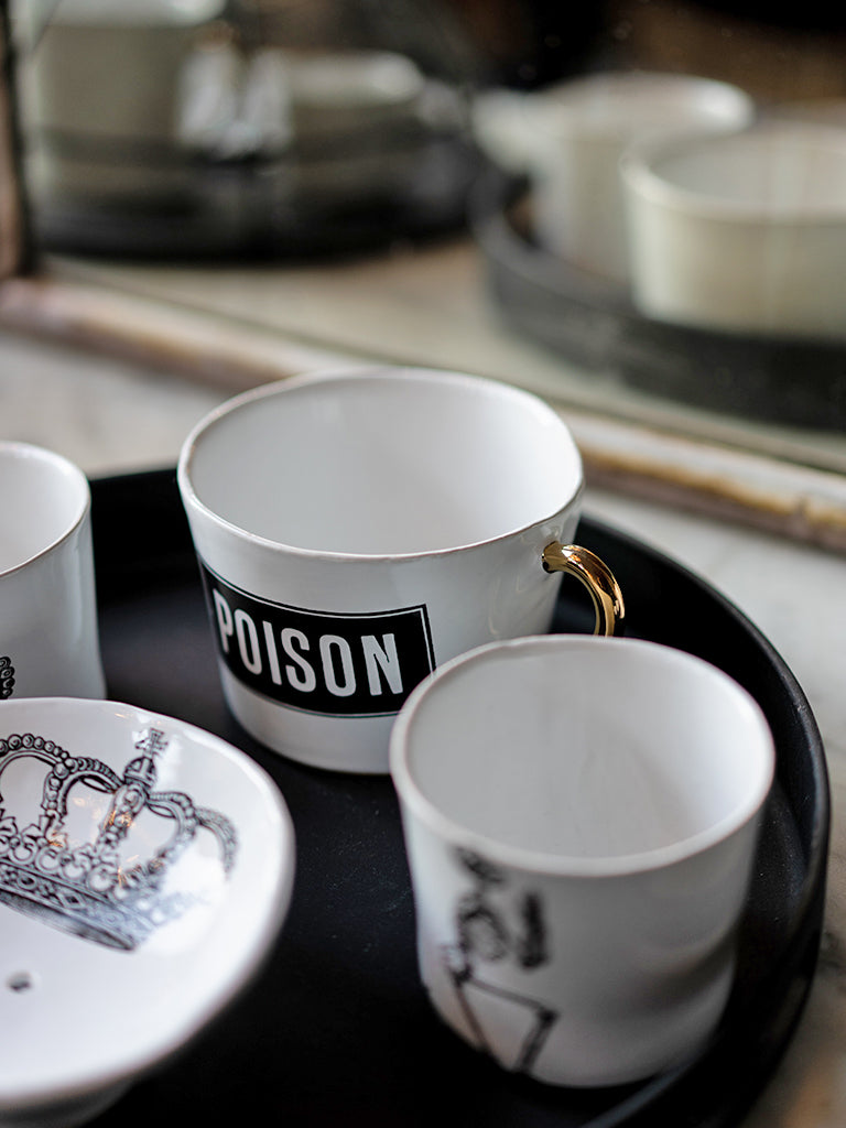 Khn Keramik Poison Mammuth Cup - White/Gold | Garmentory
