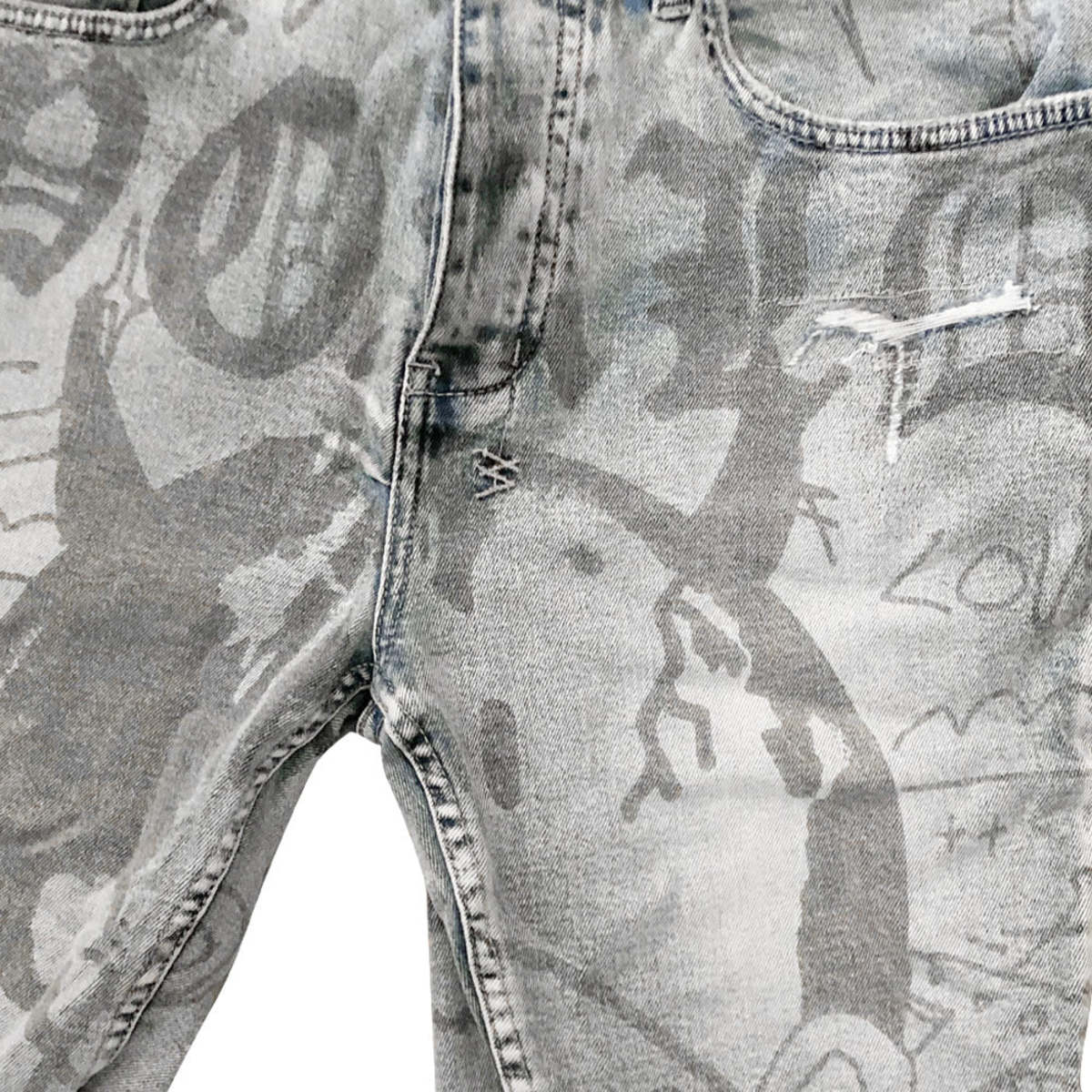 Ksubi Chopper Short - Devil Smash/Denim | Garmentory