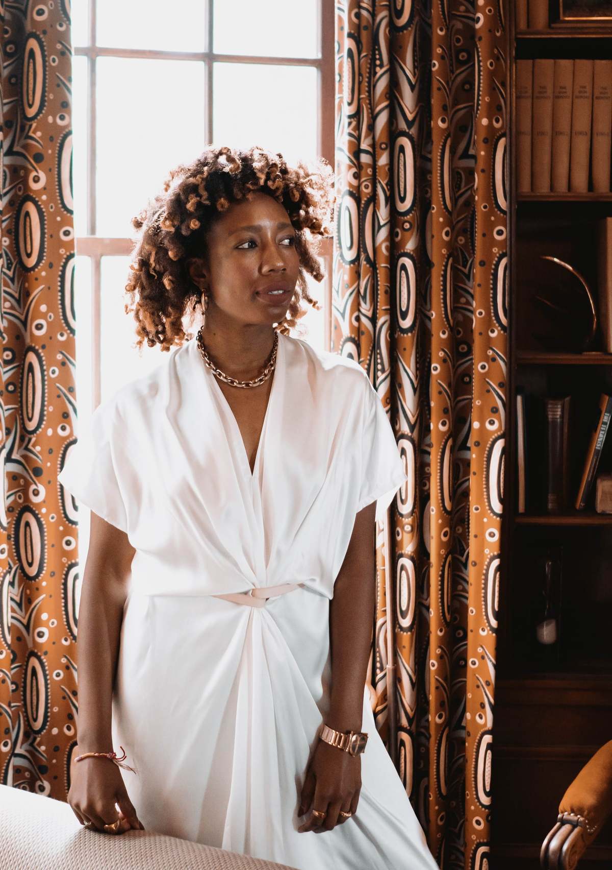 Miranda Bennett Studio Knot Dress in Silk Charmeuse | Garmentory