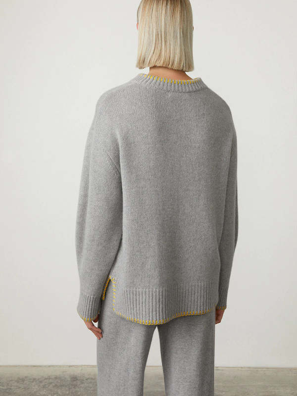 Lisa Yang Agatha Sweater - Dove Grey | Garmentory