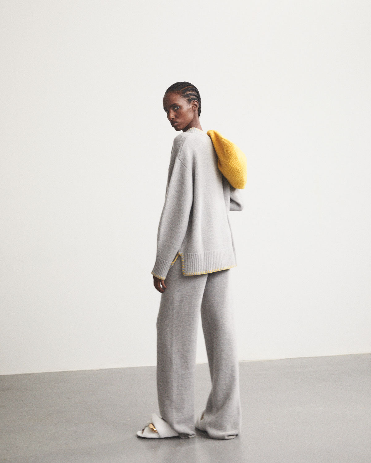 Lisa Yang Agatha Sweater - Dove Grey | Garmentory