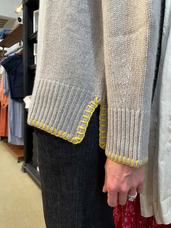 Lisa Yang Agatha Sweater - Dove Grey | Garmentory