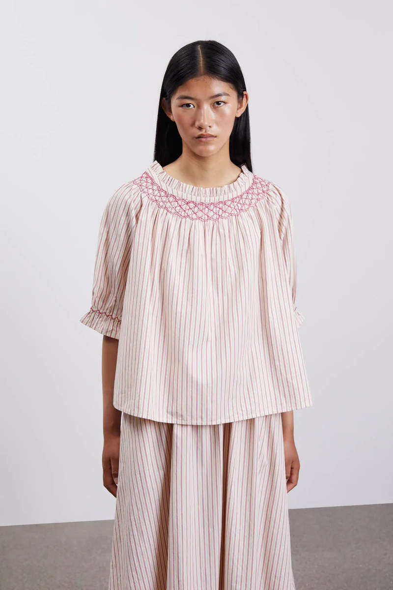skall studio SMOCKED BLOUSE | Garmentory