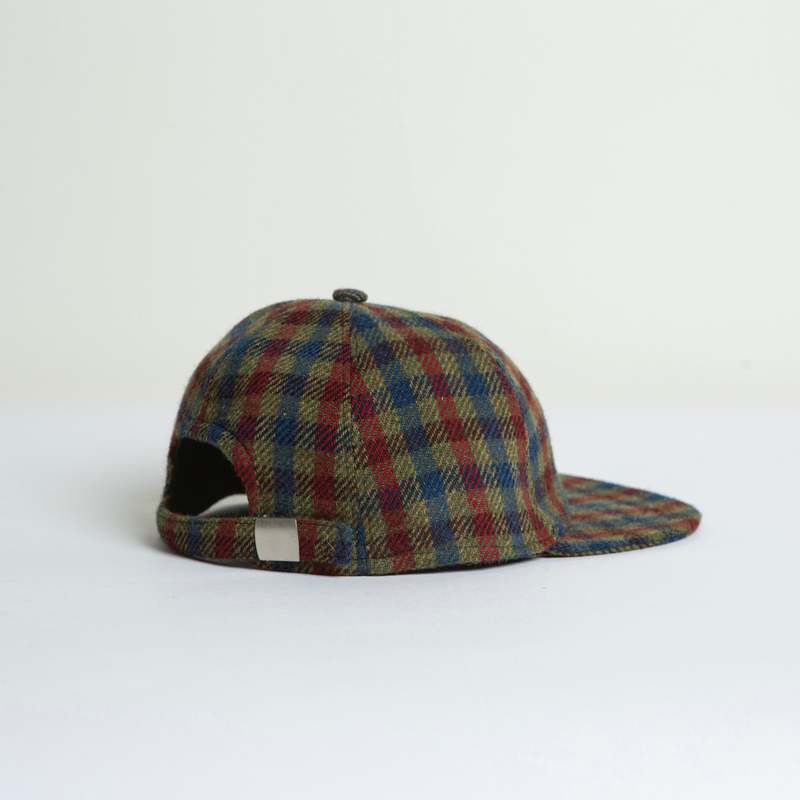 Fresh Tweed Wool Cricket Cap - Green Check | Garmentory