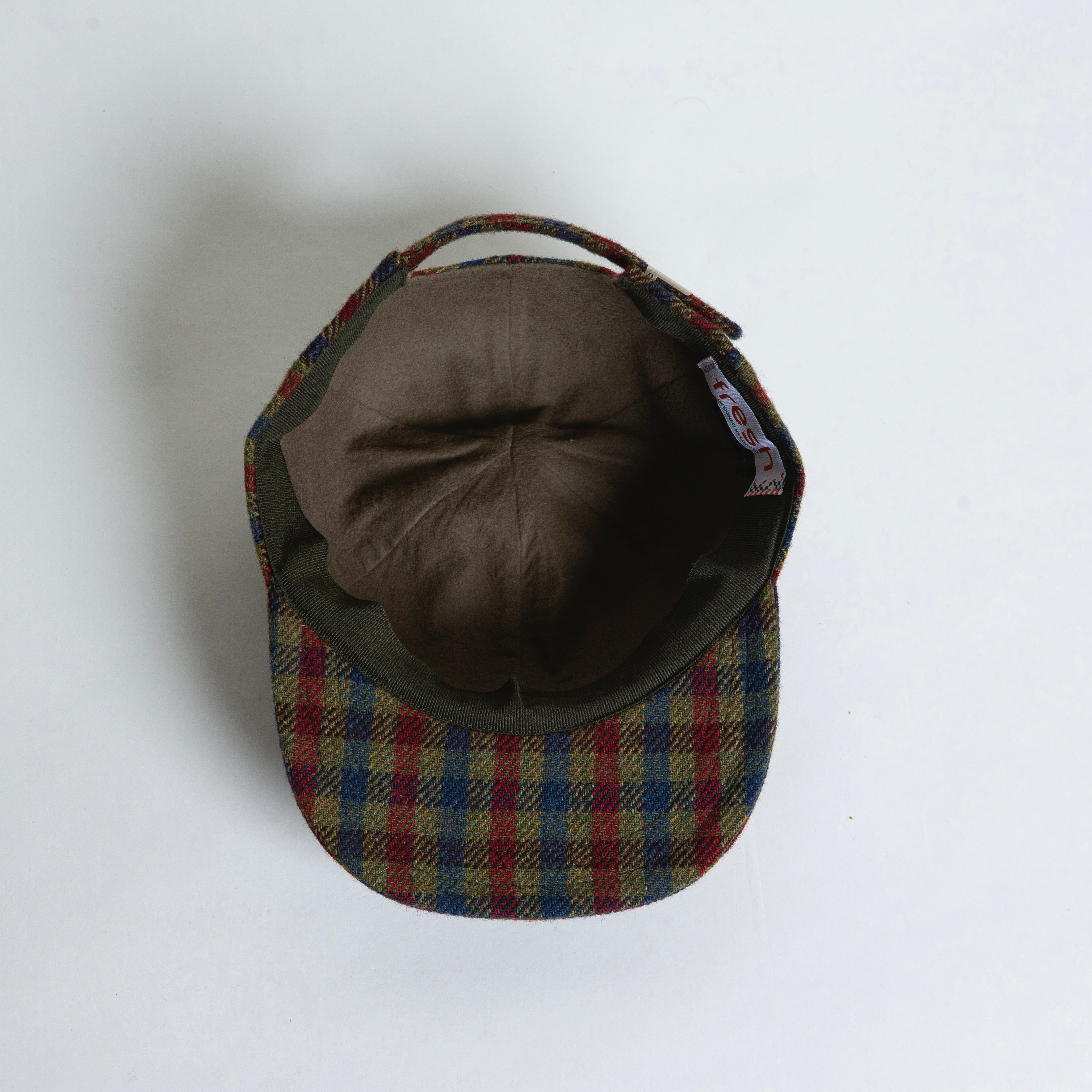 Fresh Tweed Wool Cricket Cap - Green Check | Garmentory