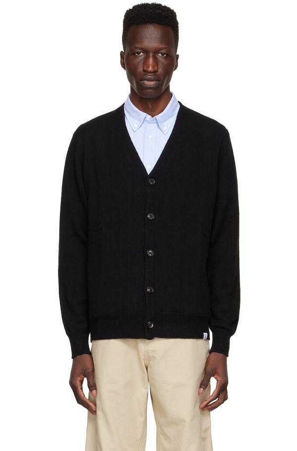 Norse Projects Adam Cardigan - Black | Garmentory