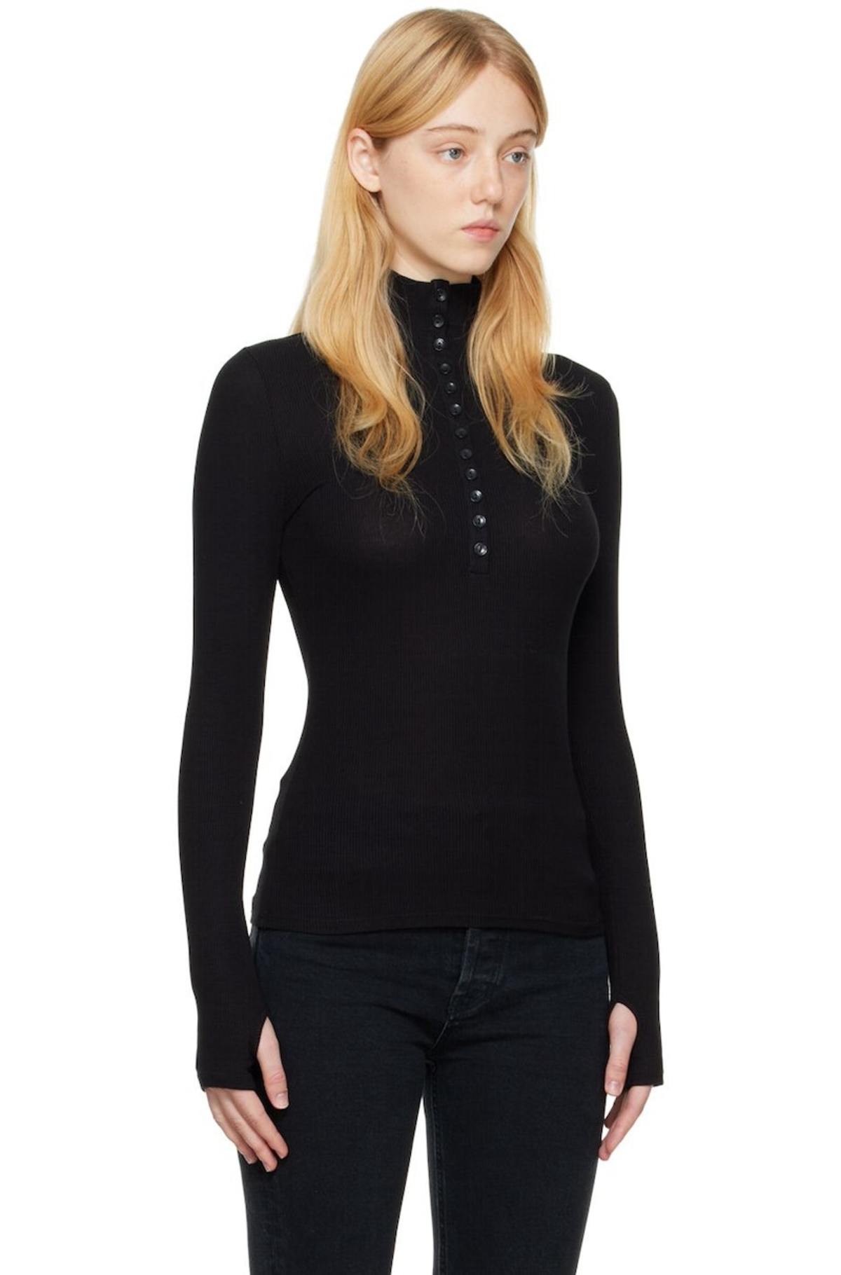 Anine Bing Shyanna Turtleneck - Black | Garmentory