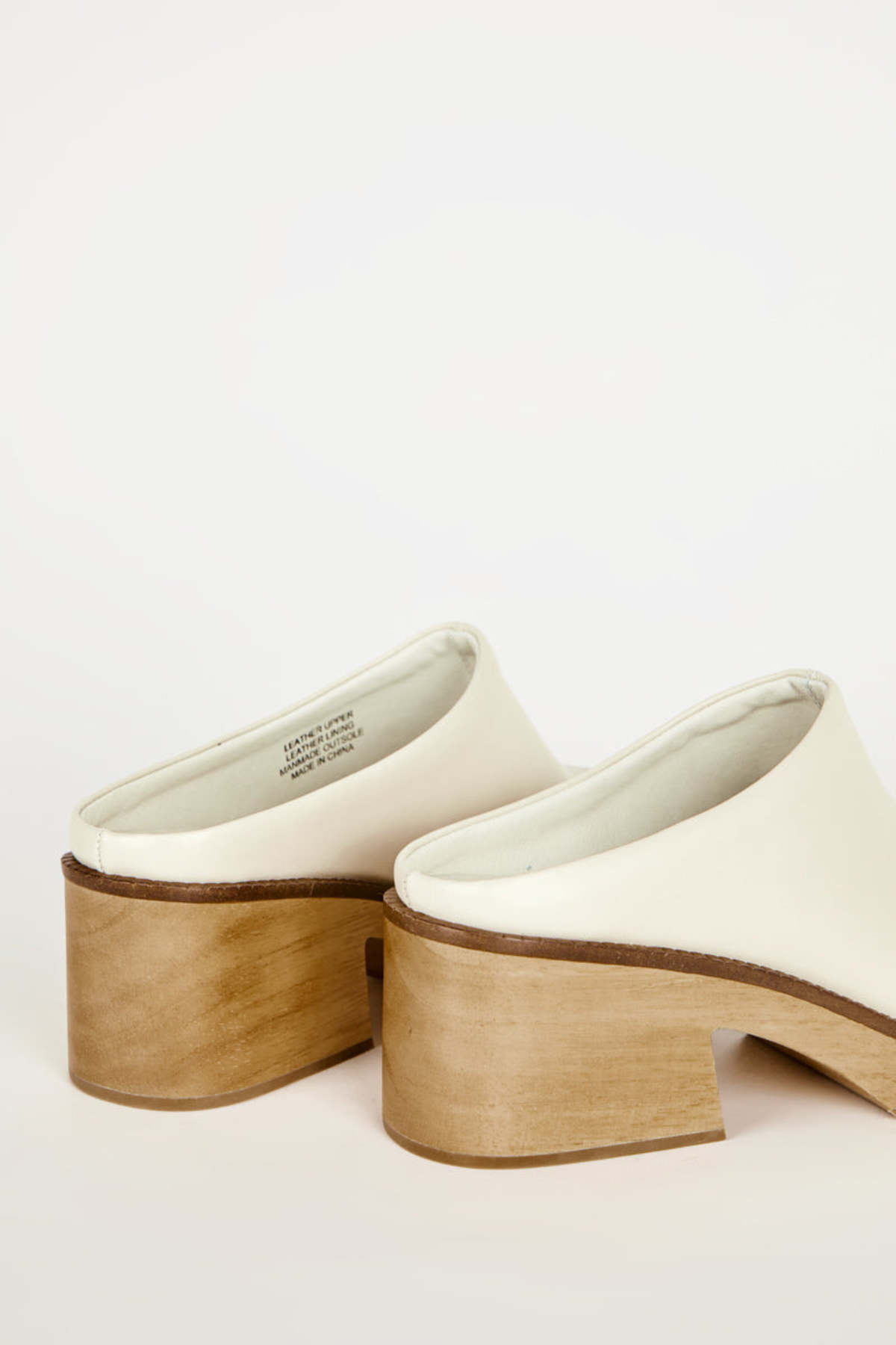 "INTENTIONALLY __________." Tides Clog Mule - Cream | Garmentory
