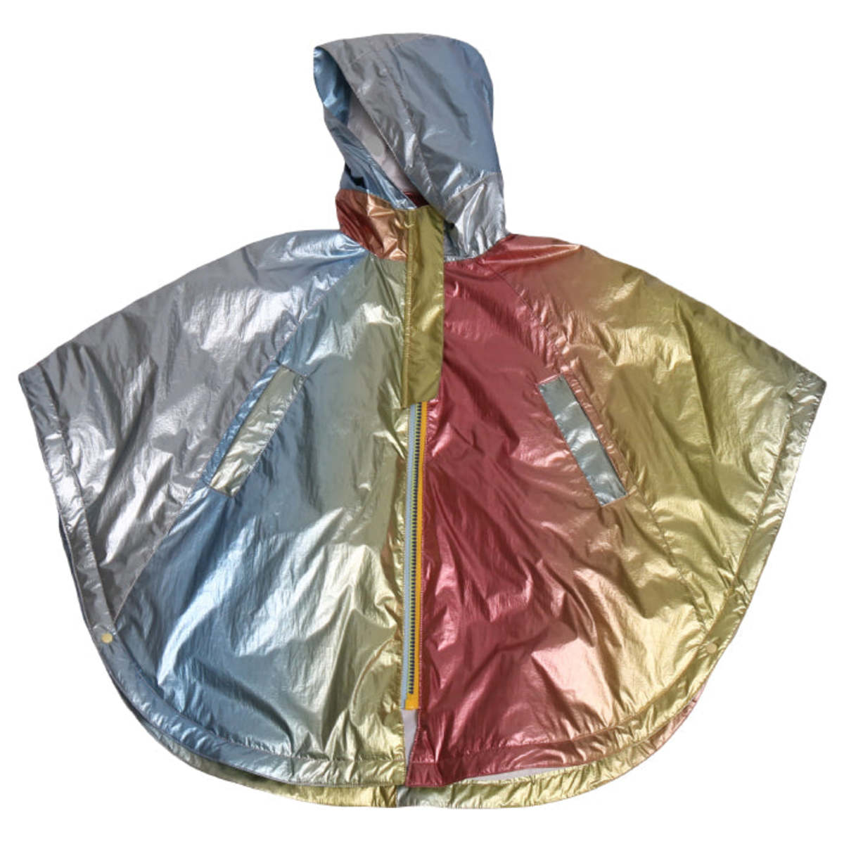 Kids Tia Cibani Padded Rain Poncho - Rainbow Multicolour | Garmentory