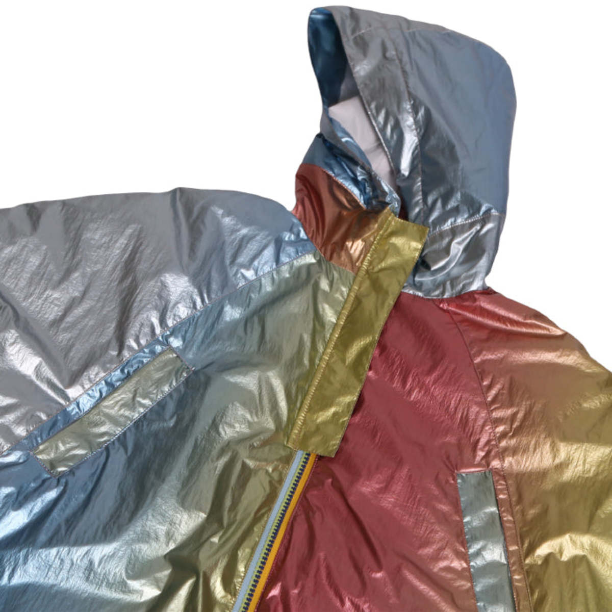 Kids Tia Cibani Padded Rain Poncho - Rainbow Multicolour | Garmentory