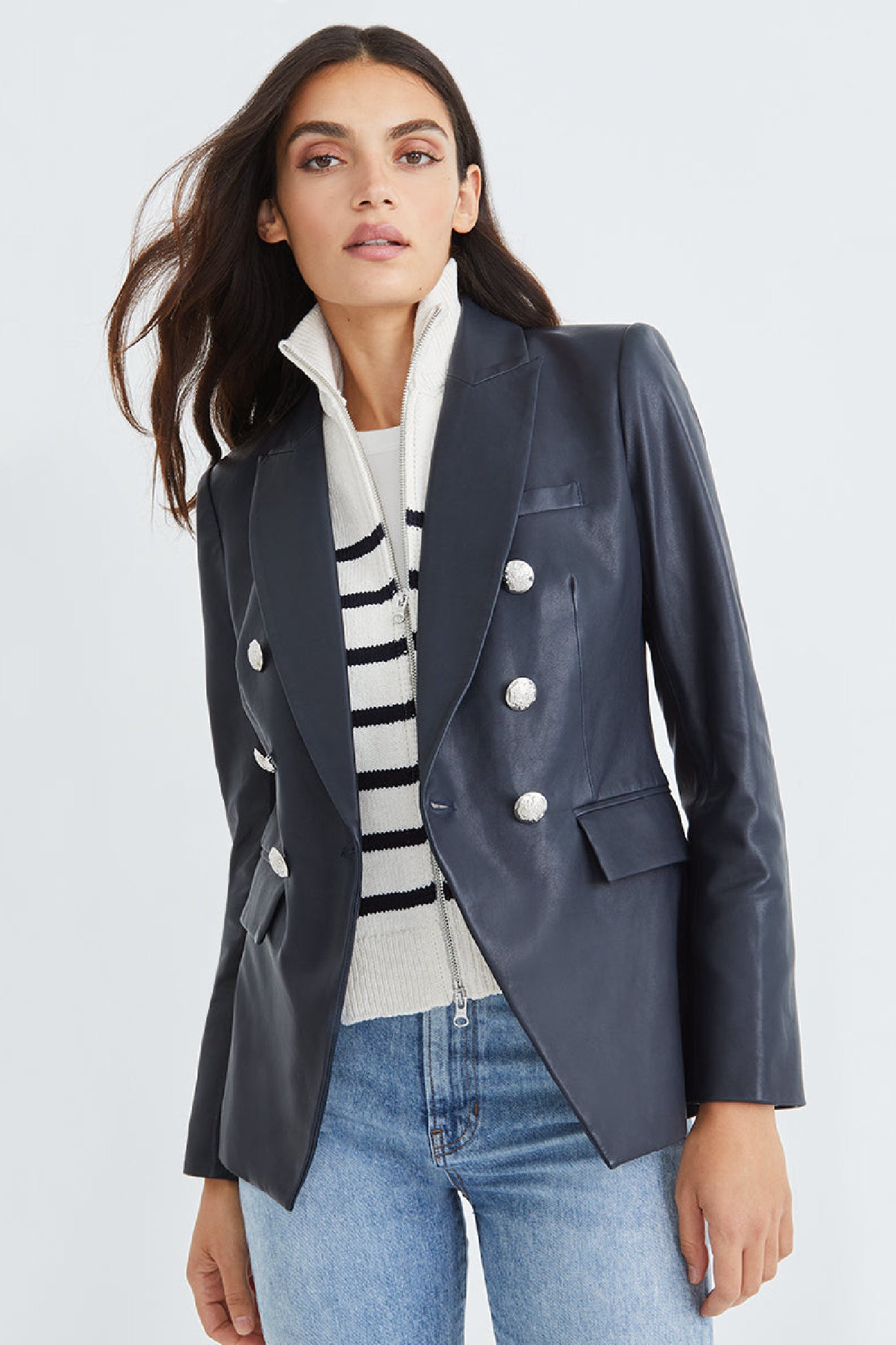 Veronica Beard Tacaya Dickey - White/Navy | Garmentory