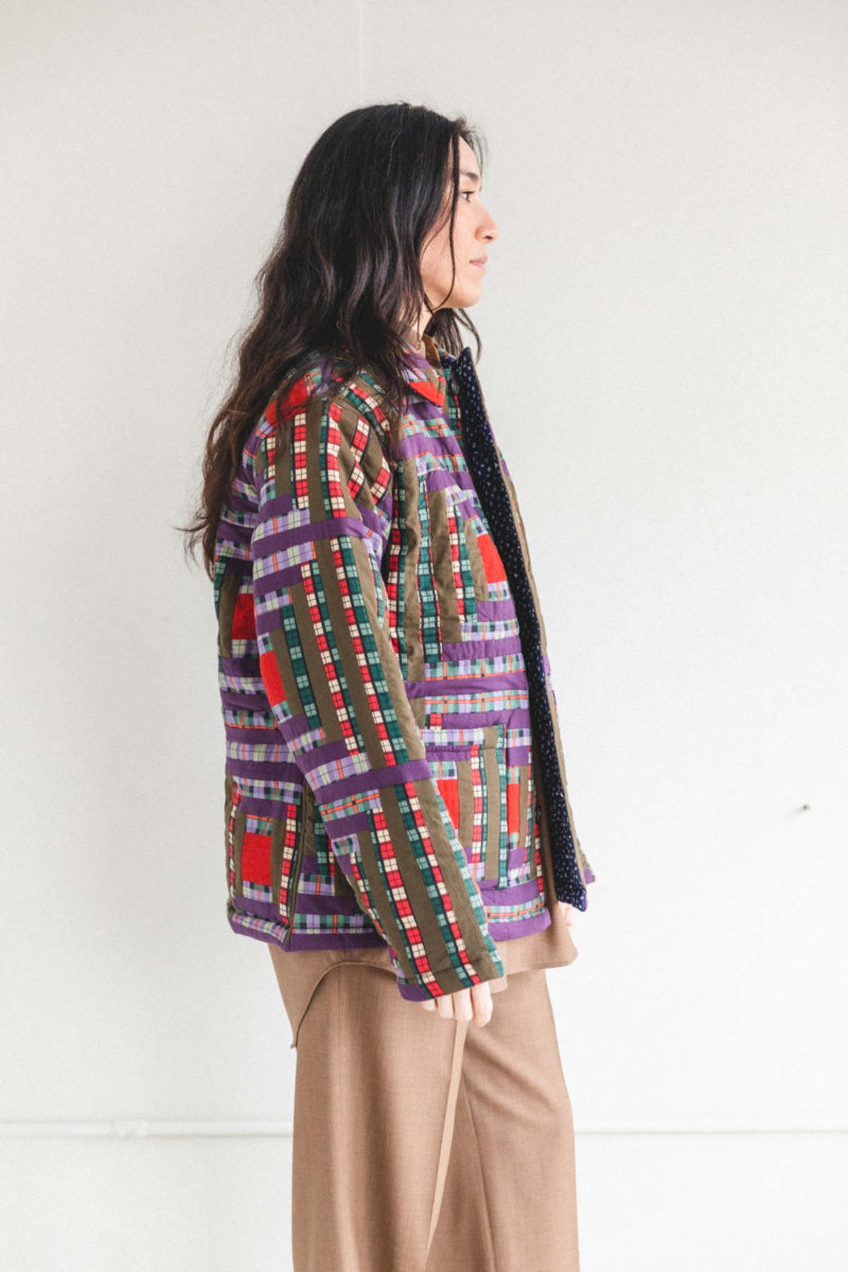 BODE PLAID LOG CABIN QUILT JACKET - Multi | Garmentory