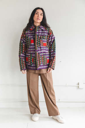 BODE PLAID LOG CABIN QUILT JACKET - Multi | Garmentory