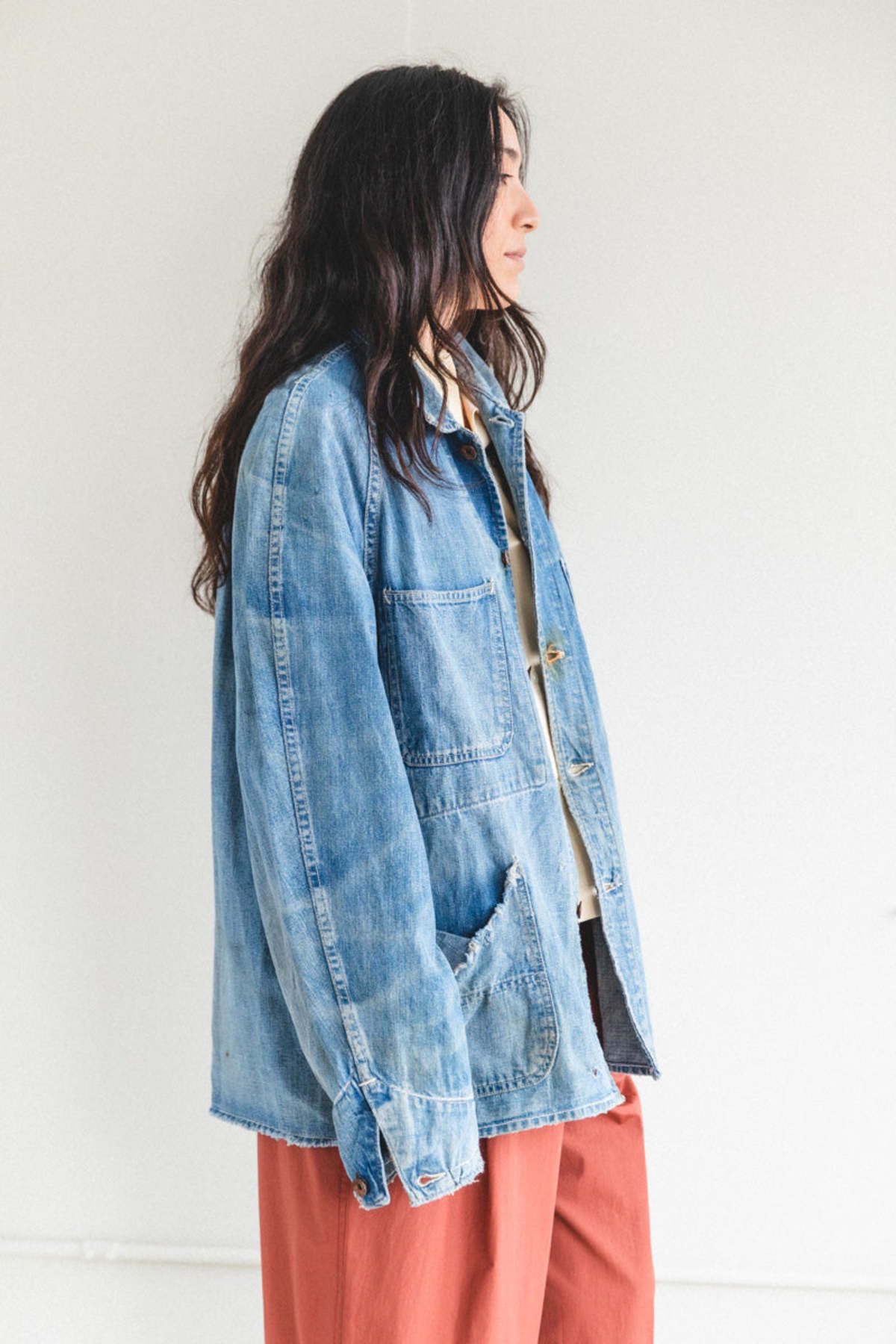 VINTAGE CHORE JACKET - DENIM | Garmentory
