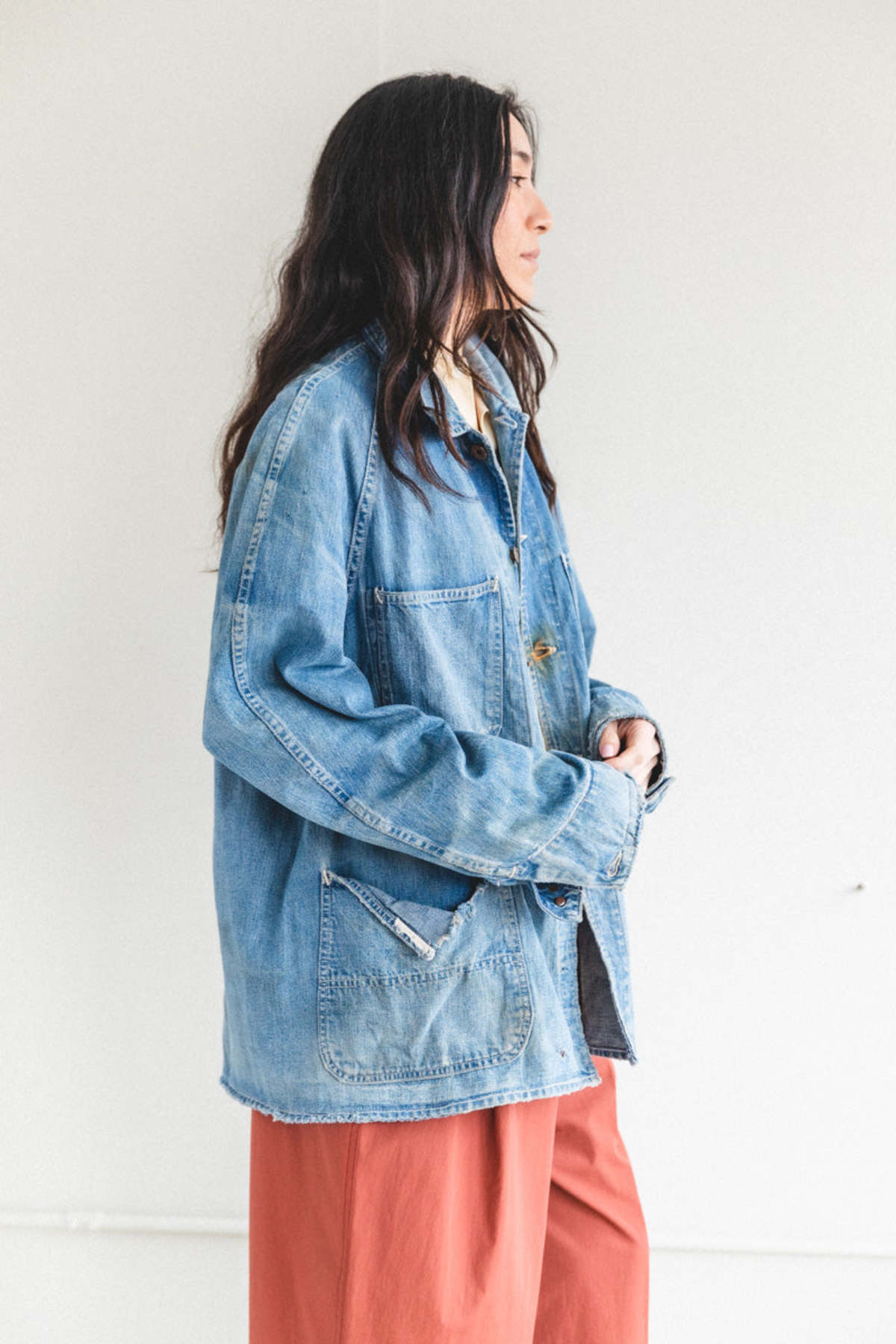 VINTAGE CHORE JACKET - DENIM | Garmentory