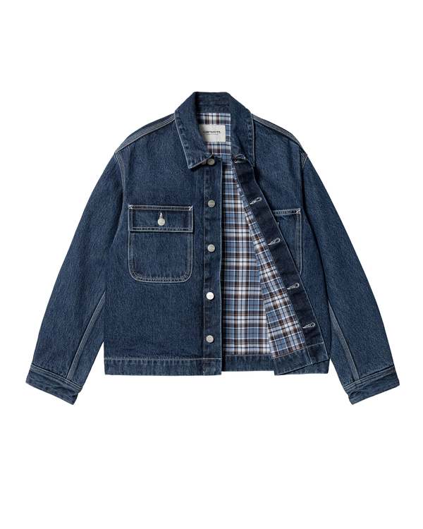 CARHARTT WIP rider jacket - Blue Stone washed | Garmentory
