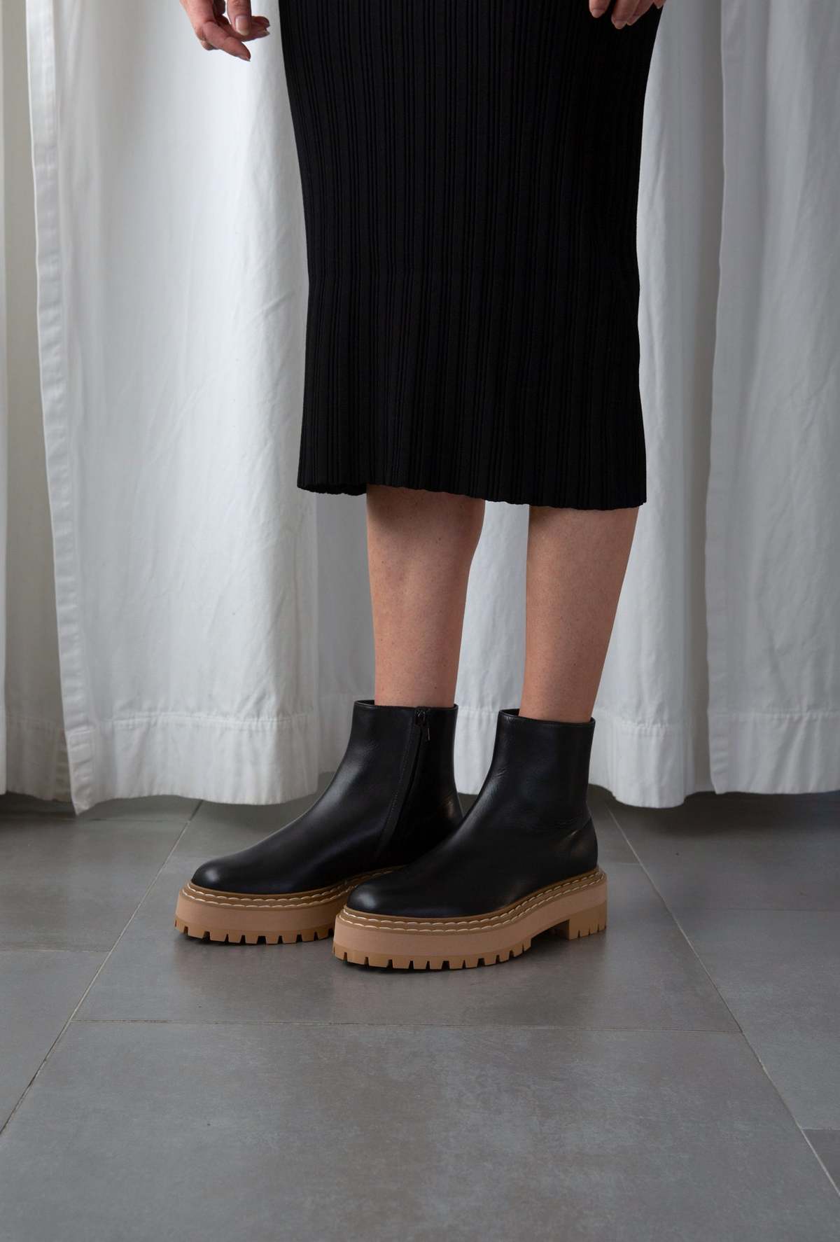 Proenza Schouler Lug Sole Platform Boot - Black | Garmentory