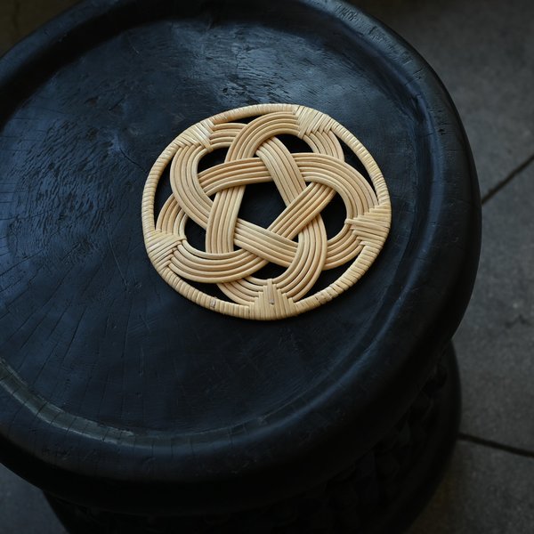 Made Solid Japanese Woven Wicker Trivet - Natural Large | Garmentory