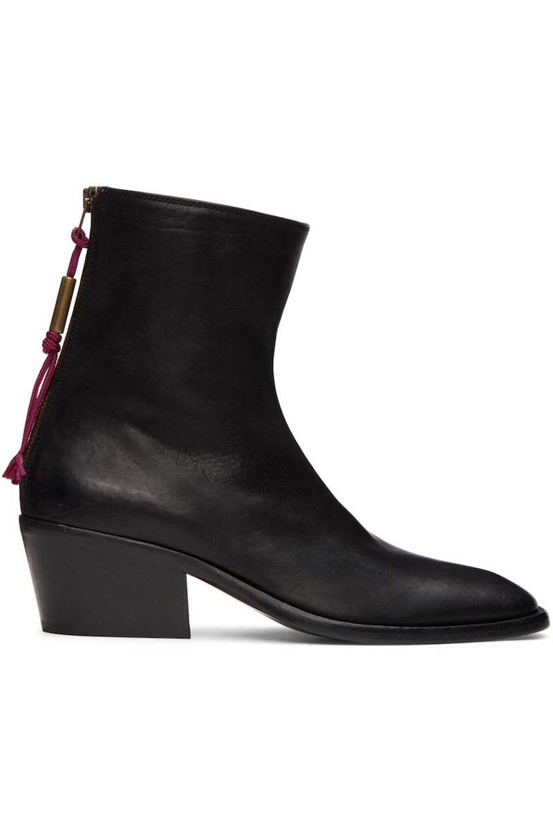 Acne Studios Leather Boots - Black | Garmentory