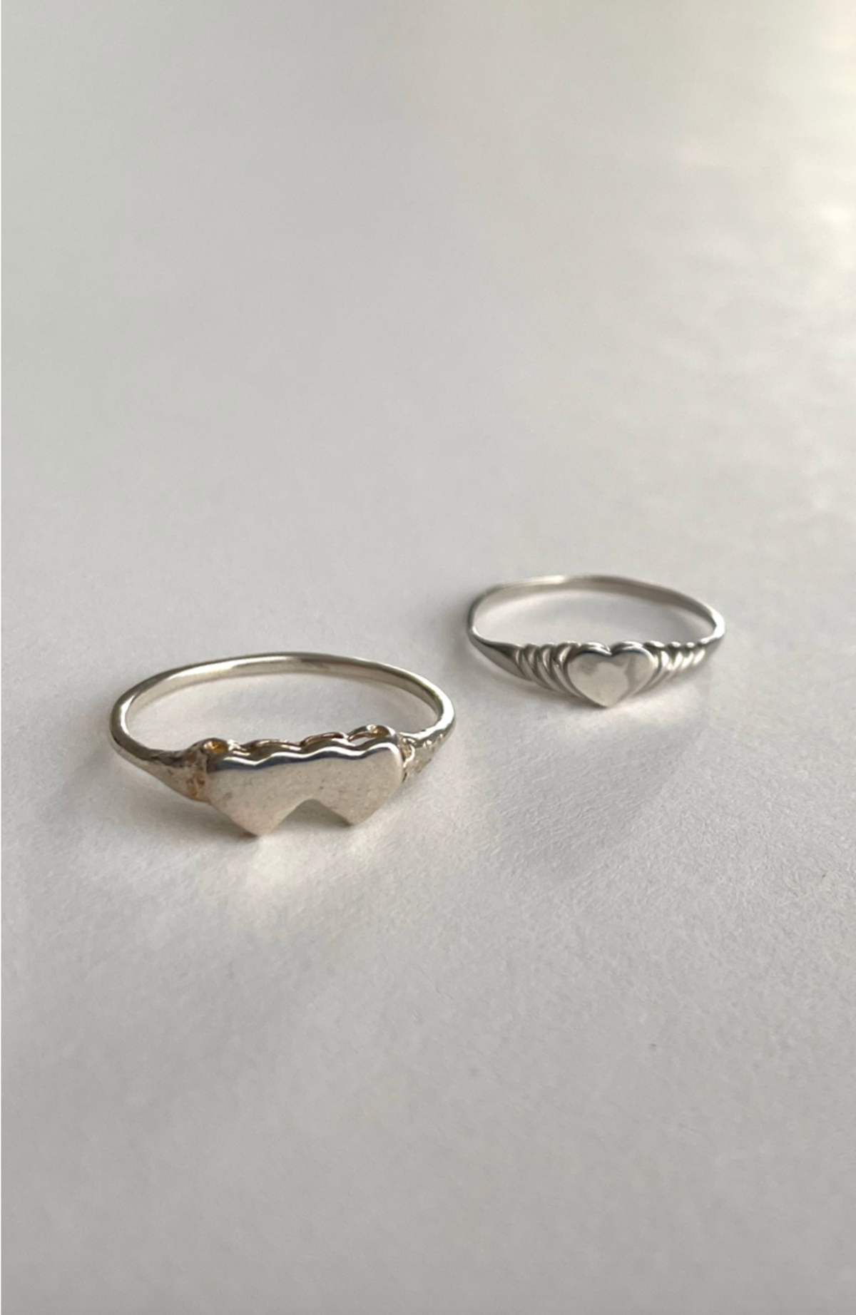 SHANA TABOR Heart Rings - Sterling Silver | Garmentory