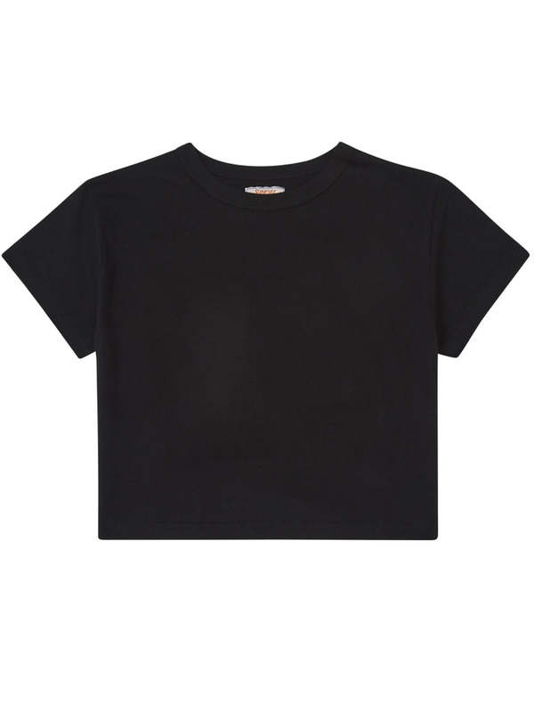 Sunray Spirit Hi'aka Cropped T-Shirt - Anthracite | Garmentory