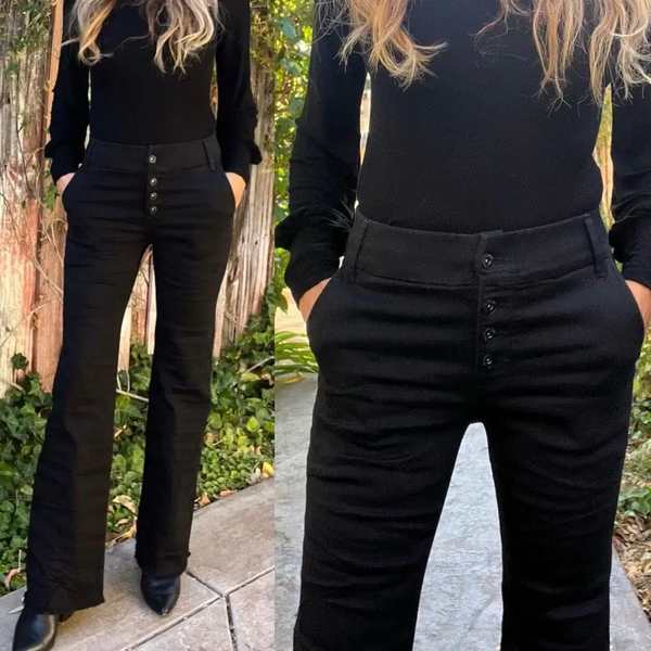 Bevy Flog Malan Denim Pant - Black | Garmentory