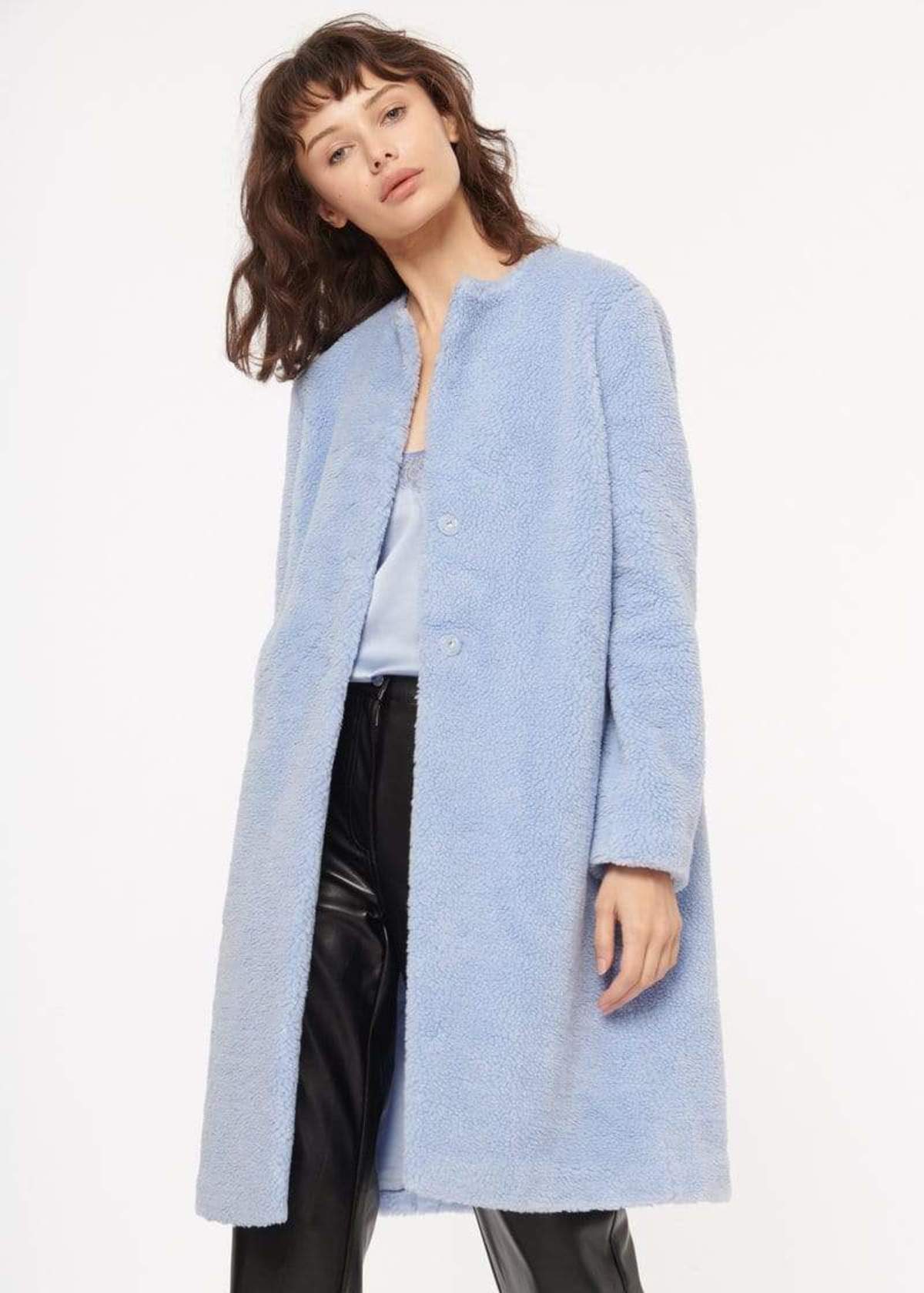 Cami NYC Emmy Sherpa Coat - Alpine Blue | Garmentory
