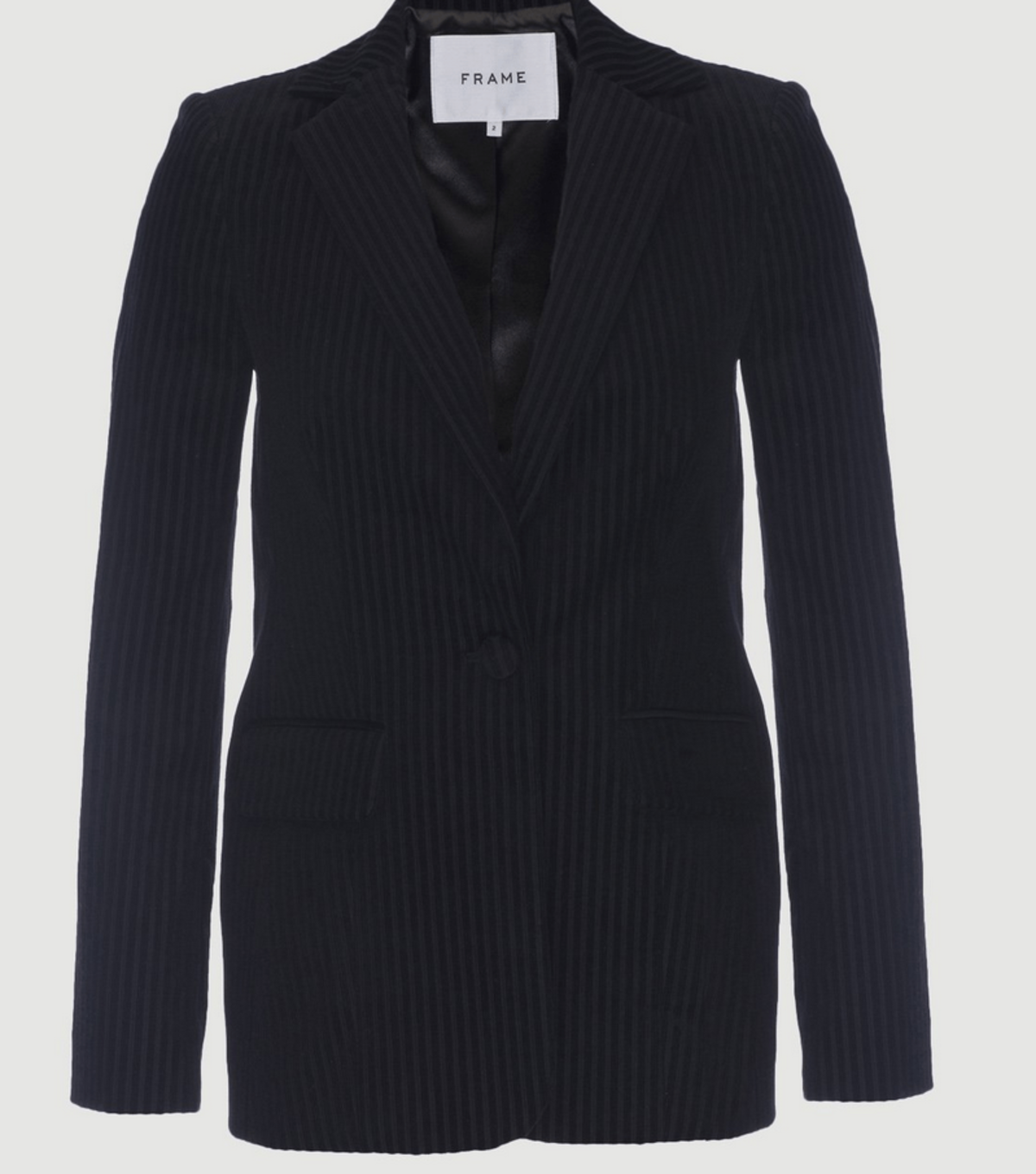 FRAME Denim Fine Variegated Blazer - Noir | Garmentory