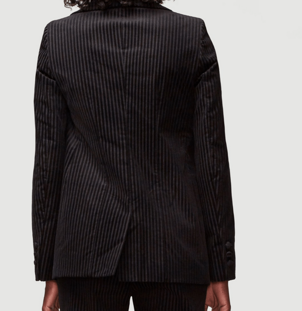 FRAME Denim Fine Variegated Blazer - Noir | Garmentory