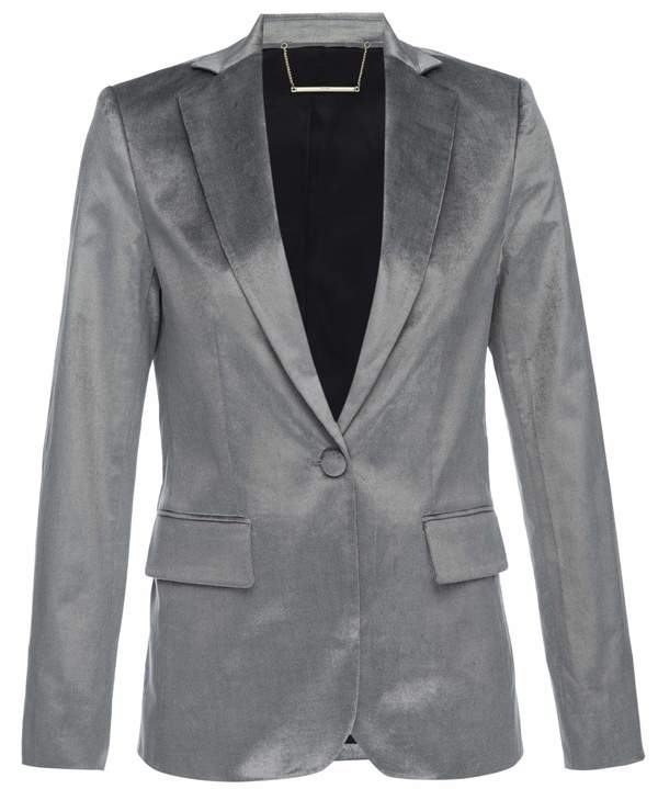 FRAME Denim Classic Blazer - Silver | Garmentory
