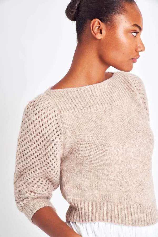 Love Shack Fancy Rosie Pullover Sweater - Oatmeal | Garmentory