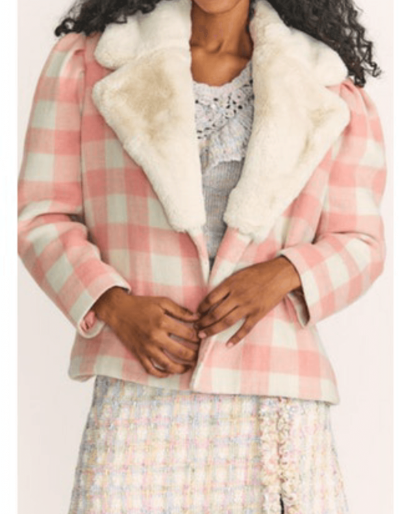 Love Shack Fancy Dumont Jacket - Crisp Peach | Garmentory