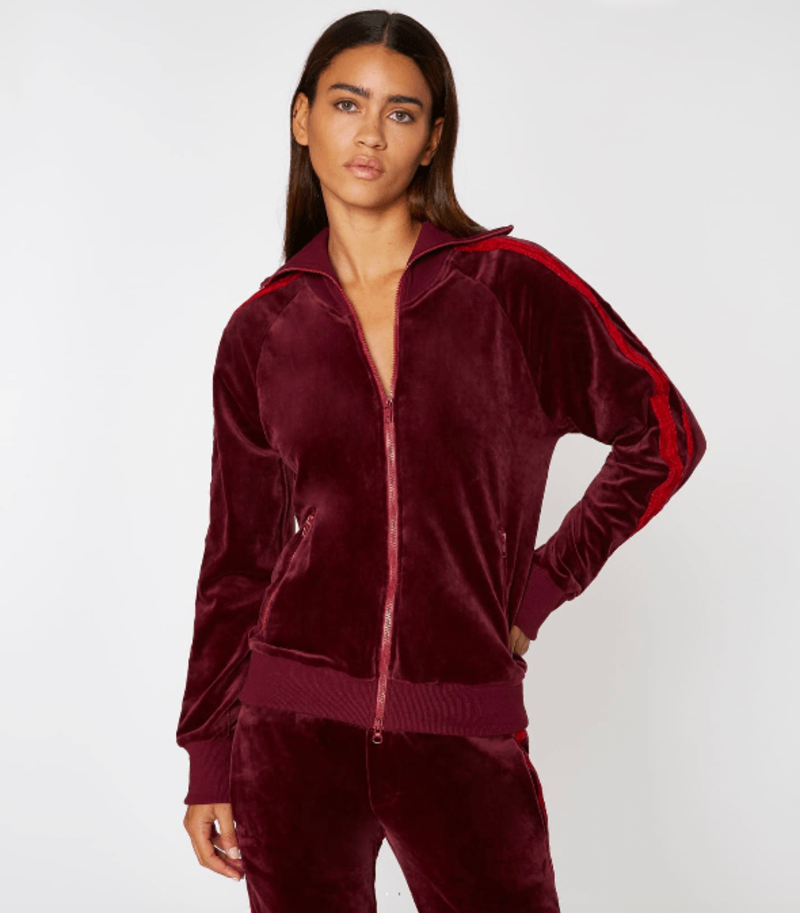 Pam & Gela Track Jacket - Burgundy | Garmentory