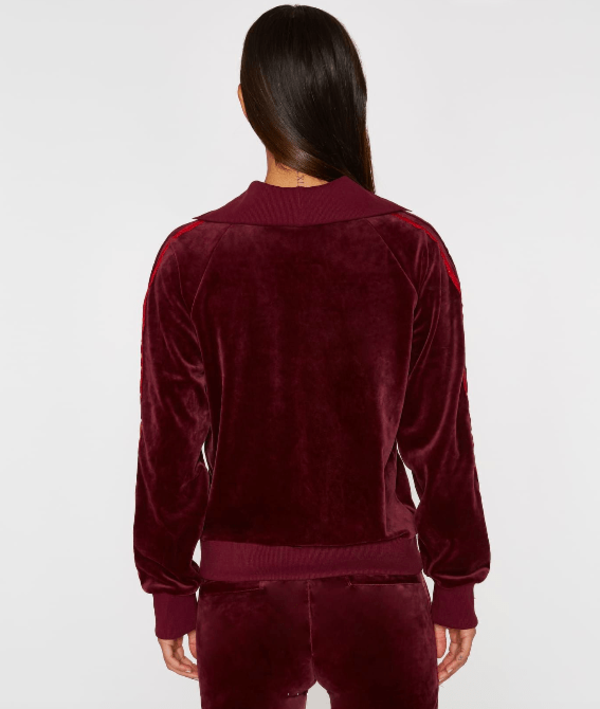 Pam & Gela Track Jacket - Burgundy | Garmentory
