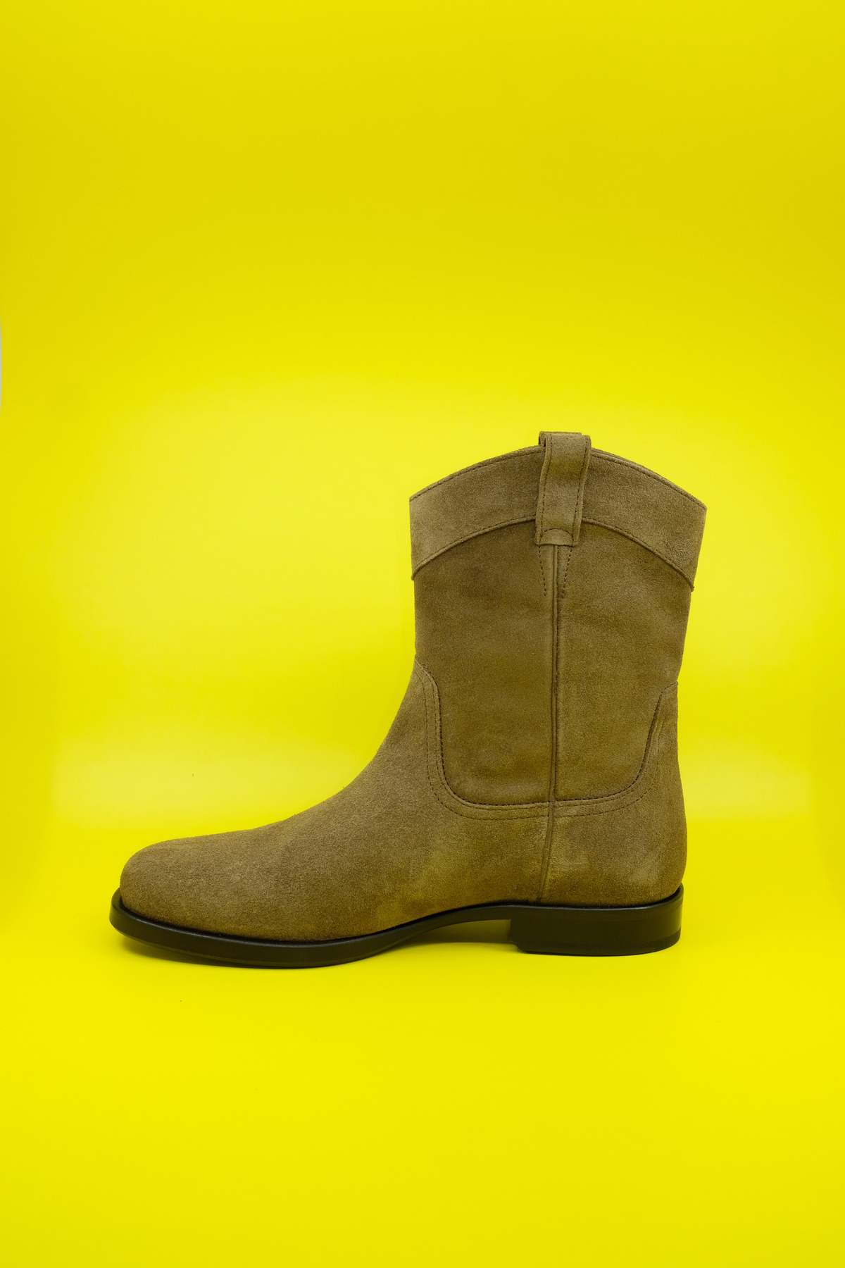 Lemaire Otter Leather Western Boots - Brown | Garmentory