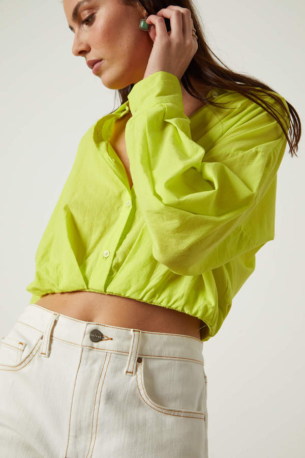 Velvet Julia L/S Button Top - Daisy | Garmentory