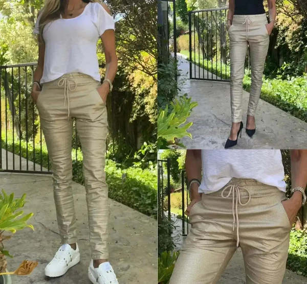 Bevy Flog Shely Pants - Beige Gold Original | Garmentory