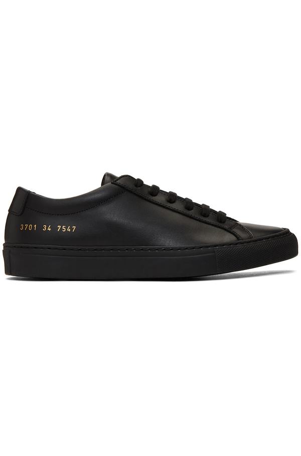 Common Projects Original Achilles Low Sneakers - 7547 Black | Garmentory