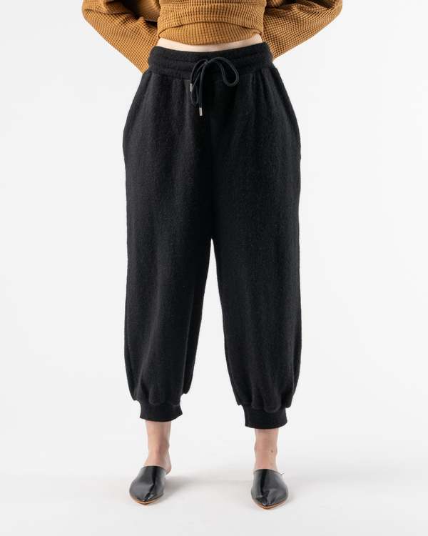Ichi Antiquits Knit Pants in Black | Garmentory